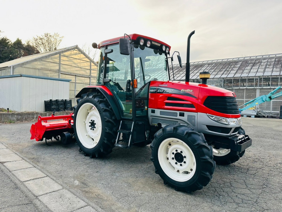 【傷や汚れあり】☆ヤンマートラクターEG782☆HMT エコトラ ハイスピード 82馬力 外部油圧出口 エアコンキャビン パワステ ...