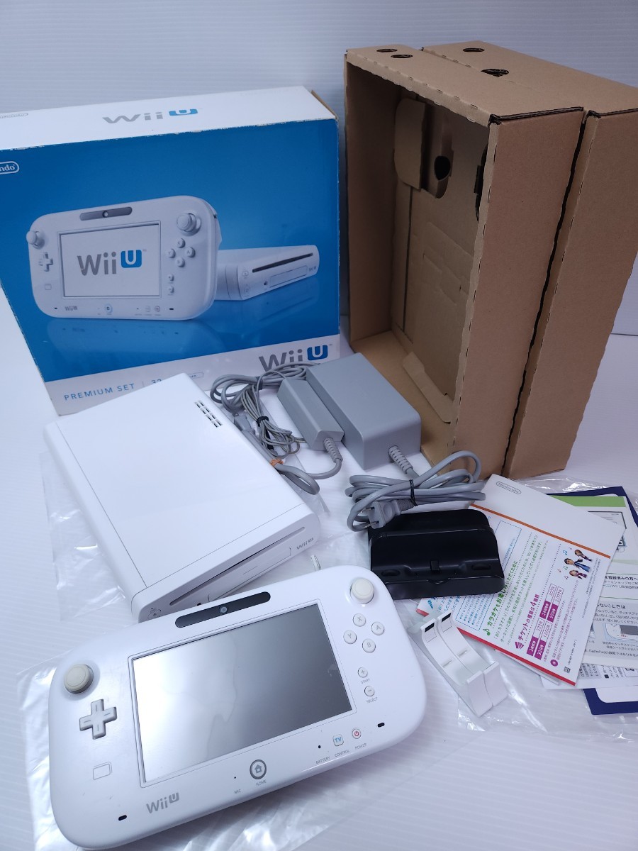 【目立った傷や汚れなし】美品/ 動作品 任天堂 Nintendo WiiU Wii U 本体 32GB WUP-101 GamePad WUP-010 白 箱付き セット（^-01の落札情報 ...