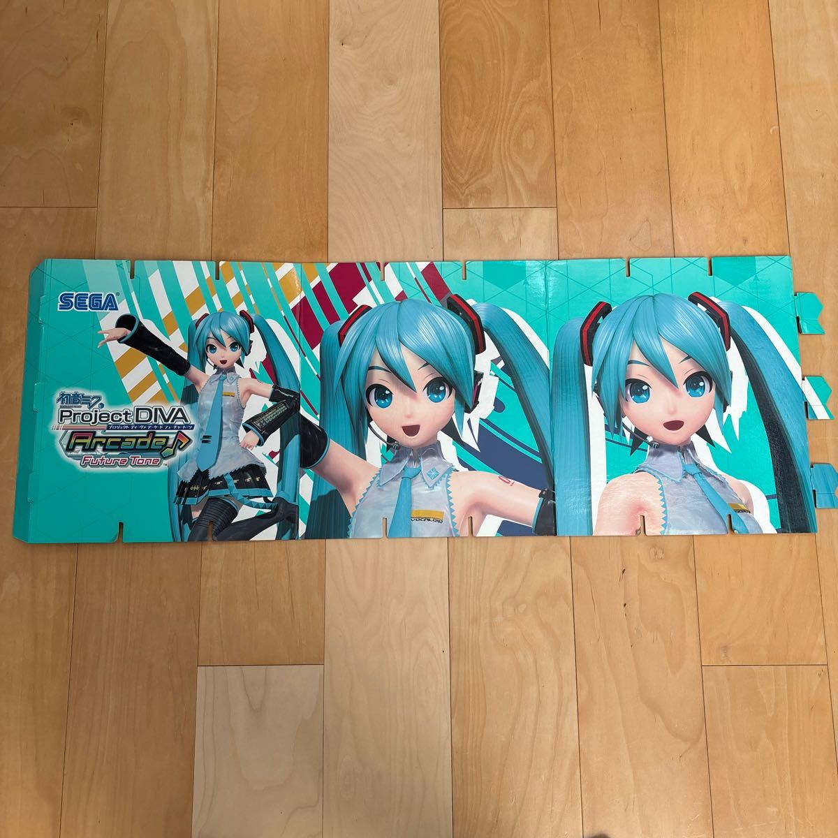 【全体的に状態が悪い】アーケードゲーム 初音ミク SEGA VOCALOID Project DIVA Arcade 販促用 パネル② 非売品 ...