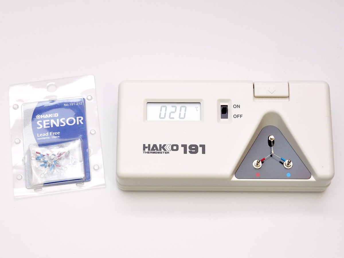 【目立った傷や汚れなし】 HAKKO 「 191 」 はんだごて 用 温度計 予備センサー セット ★ はんだ Thermometer No ...