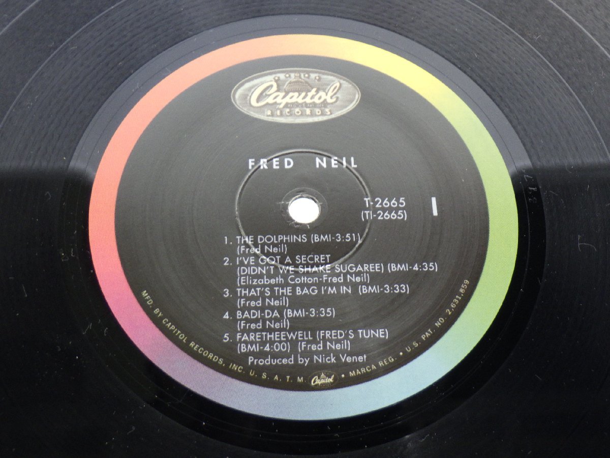 【やや傷や汚れあり】Fred Neil「Fred Neil」LP（12インチ）/Capitol Records(T-2665)/洋楽ロックの ...
