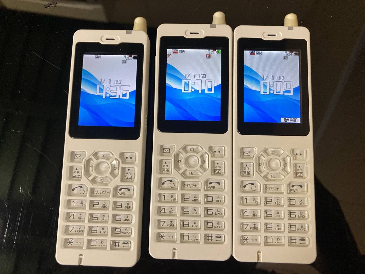 【やや傷や汚れあり】WX01J PHS WX01JR 日本無線 ウィルコム WILLCOM 携帯電話 現状品 3台セットの落札情報詳細 - Yahoo!オークション落札価格検索 オークフリー