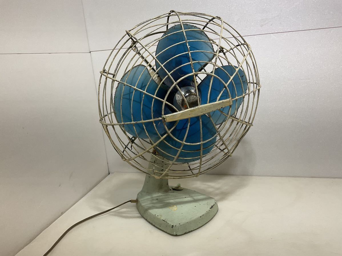 【傷や汚れあり】中古 昭和レトロ TOSHIBA FAN /A.C.ELECTRIC FAN 東芝 4枚羽 アンティーク 扇風機 レトロ 古 ...