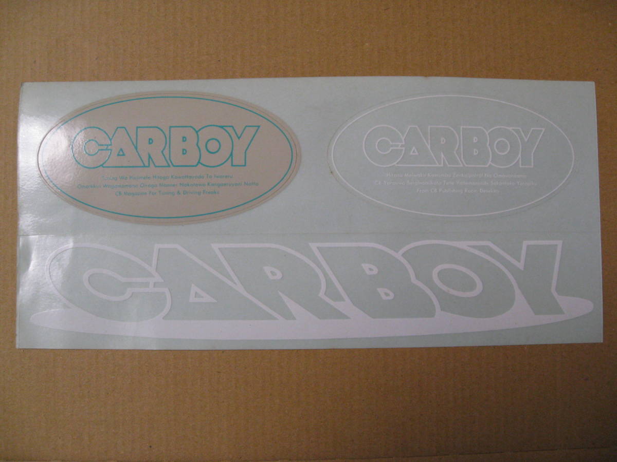 【傷や汚れあり】CARBOYカーボーイ ステッカー② 当時物の落札情報詳細 - Yahoo!オークション落札価格検索 オークフリー