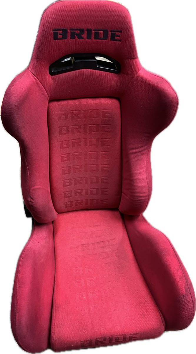 【傷や汚れあり】bride ブリッド Brix2 セミバケットシート 赤 レッド 1脚 Brix セミバケ S15 S14 S13 180sx