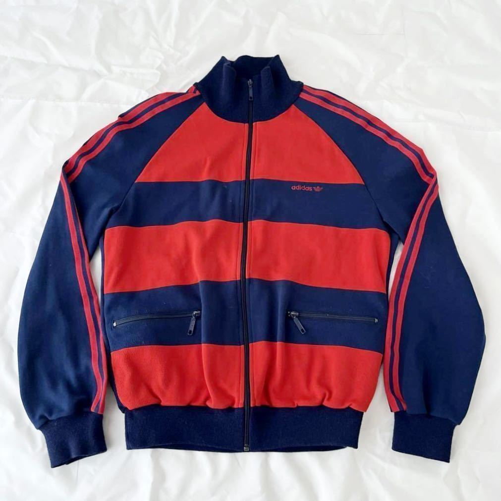 【やや傷や汚れあり】XL 80s adidas トラックジャケット ボーダー 袖ライン オーストリア製 （ ビンテージ アディダス ジャージ 80年代 オリジナル デサントATPの落札情報詳細 ...