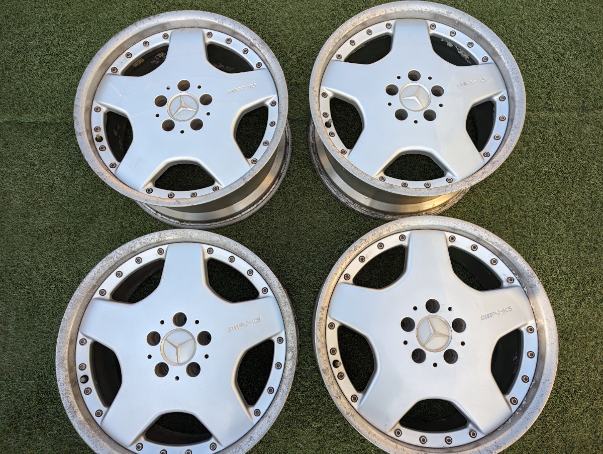 【傷や汚れあり】超希少 Mercedes-Benz W126/SクラスAMG純正BBS製ホイール amg aero ii 2peace 8 ...