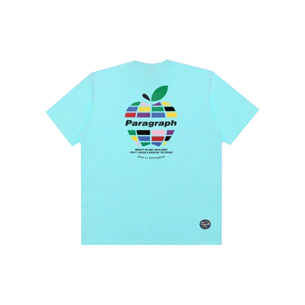 【未使用】新品未使用 パラグラフ PARAGRAPH APPLE LOGO T-SHIRT MINT フリーサイズ（メンズ：M，Lサイズ相当 ...