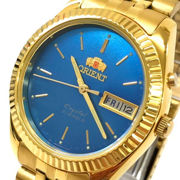 【中古】P280-fA391 ORIENT オリエント クリスタル 21石 PM00-c3-B メンズ 自動巻き 稼働 現状品⑤ の落札情報 ...