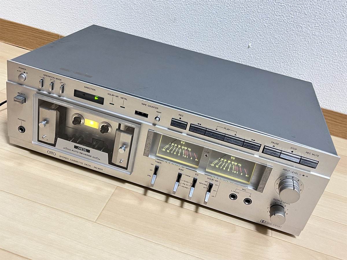 【傷や汚れあり】☆希少機種☆ SANYO OTTO RD600 オートリバース カセットデッキ サンヨー RD-600の落札情報詳細 ...