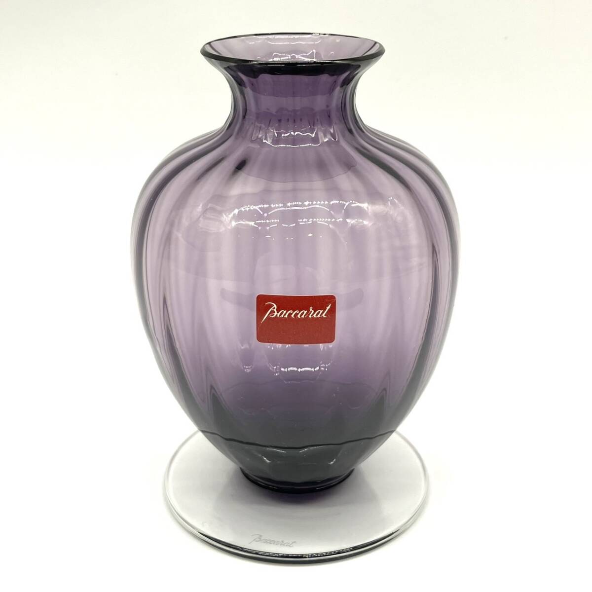 【目立った傷や汚れなし】★1円 美品 Baccarat バカラ アクアレーユ フラワーベース 一輪挿し花瓶 パープル系の落札情報詳細 ...