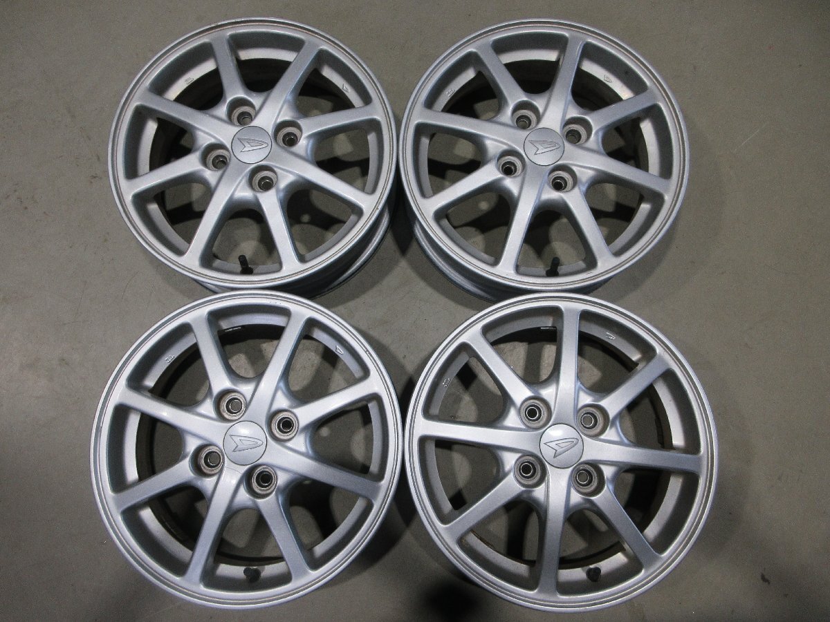 【やや傷や汚れあり】改 (R06/05/02) 14インチ 純正アルミホイール / ダイハツ LA300S ミライース / 14X4.5J+45 / 4H PCD100 / 4本 / 中古の ...