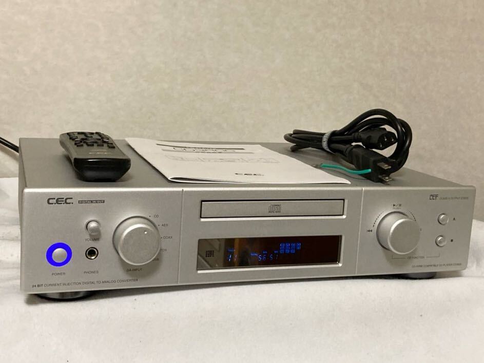 【やや傷や汚れあり】CEC CD3800/DENTEC CDプレーヤー デンテック C.E.C. 超高精度オーディオ用クロック『DEXA ...