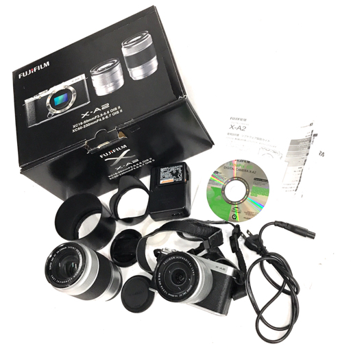 【傷や汚れあり】1円 FUJIFILM X-A2 SUPER EBC XC 50-230mm 1:4.5-6.7 OIS II ミラーレス一眼 デジタルカメラ セット 光学機器 C021957 ...