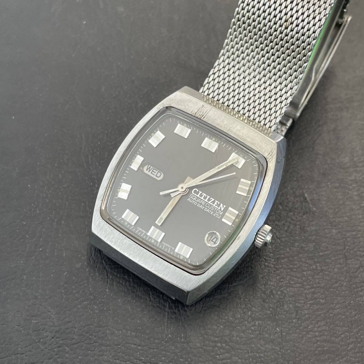 01 15-401513-26 [Y] CITIZEN シチズン SQUARE CUSTOM スクエア カスタム 腕時計 4-521307 ...