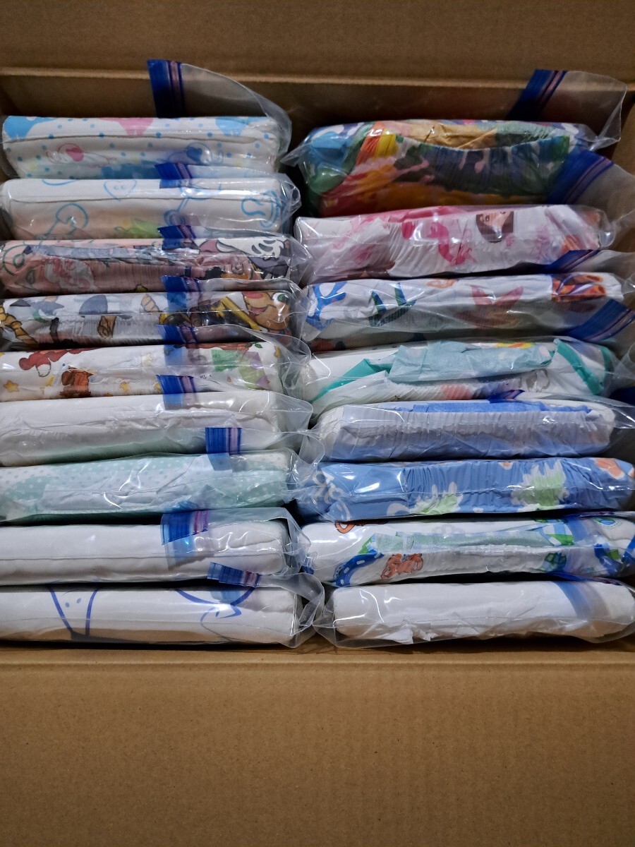 【未使用】ABDL plastic diaper Size M 個装17枚 テープ ビニール Abu Crinklz LittleForBig ...