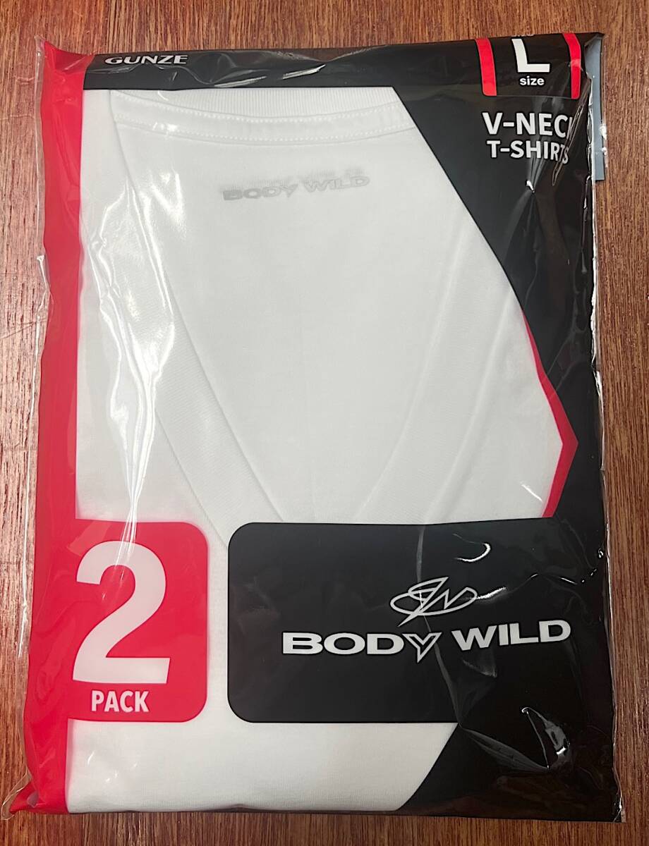 【未使用】即決★Lサイズ 2枚組★新品タグ付 GUNZE グンゼ BODY WILD★紳士 メンズ Vネック 半袖 Tシャツ★アウターTクルーネックTシャツ/wt★￥1760の落札情報詳細 ...