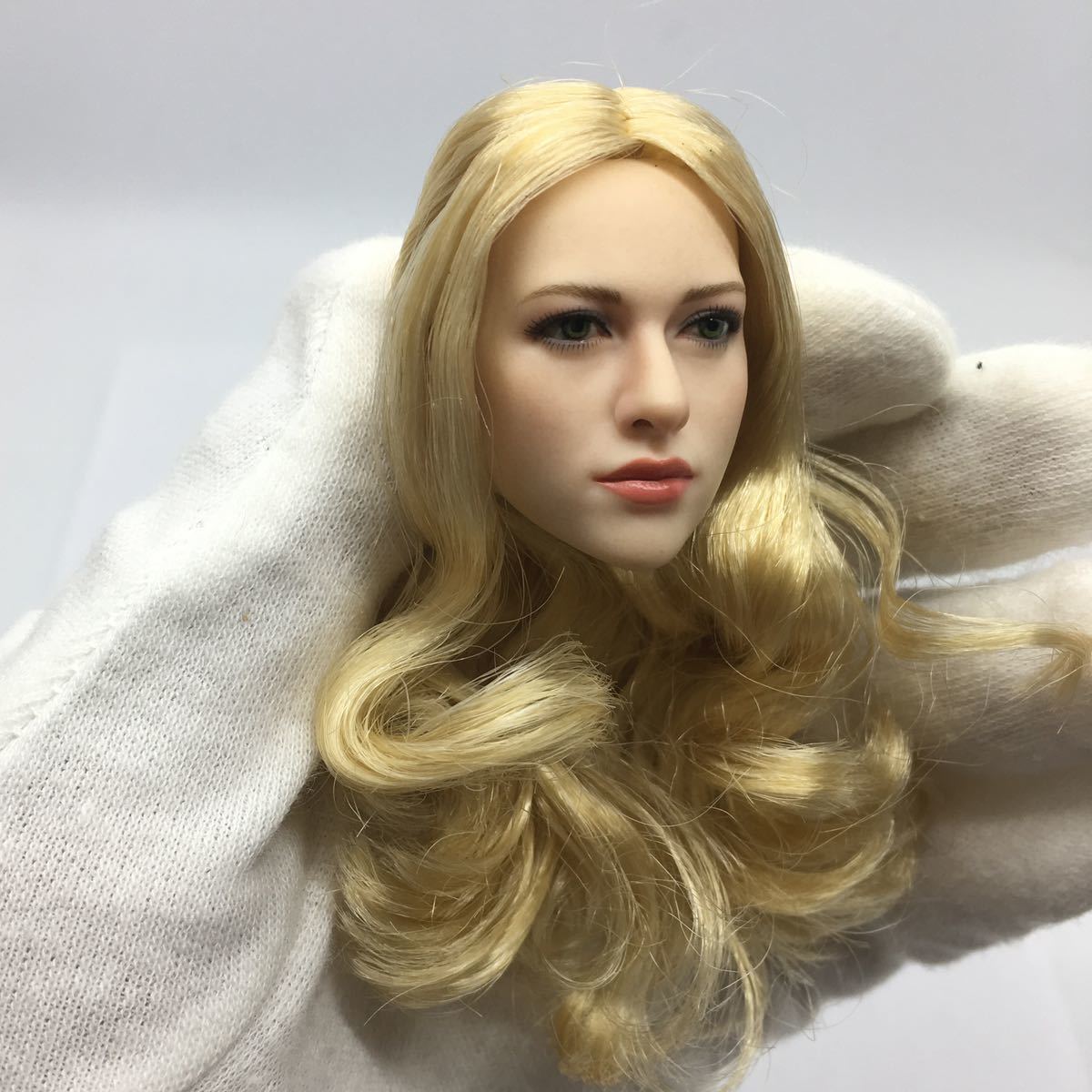 【未使用】B217 1/6 フィギュア ヘッド 女性ヘッド 植毛タイプ 希少品 12インチドール 美少女 OB/TBLeague/Phicen ...