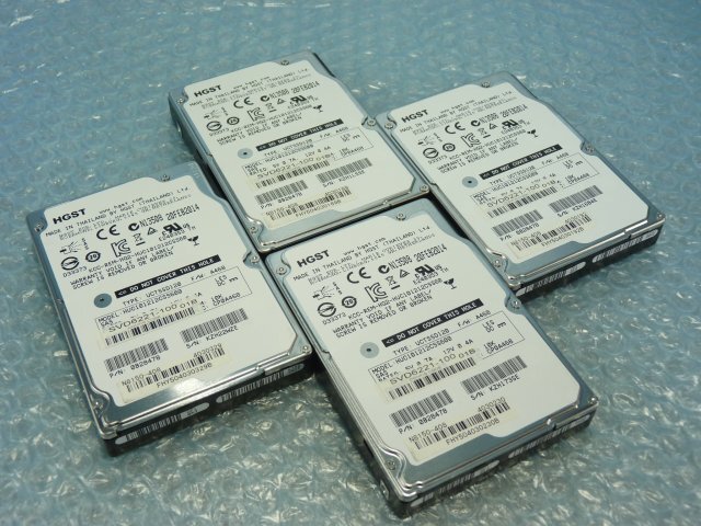 【やや傷や汚れあり】1PZM // 4個セット NEC N8150-408 1.2TB 2.5インチ SAS 6Gb/s 10K(10000 ...