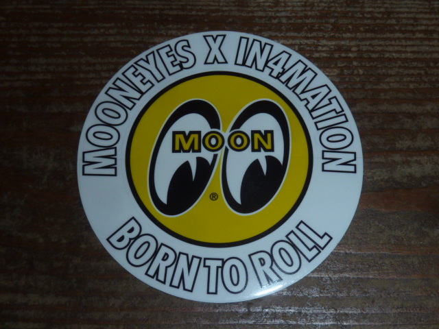 【未使用】in4mation × mooneyes ステッカー ムーンアイズ コラボ fatlace illest hilife udown ...