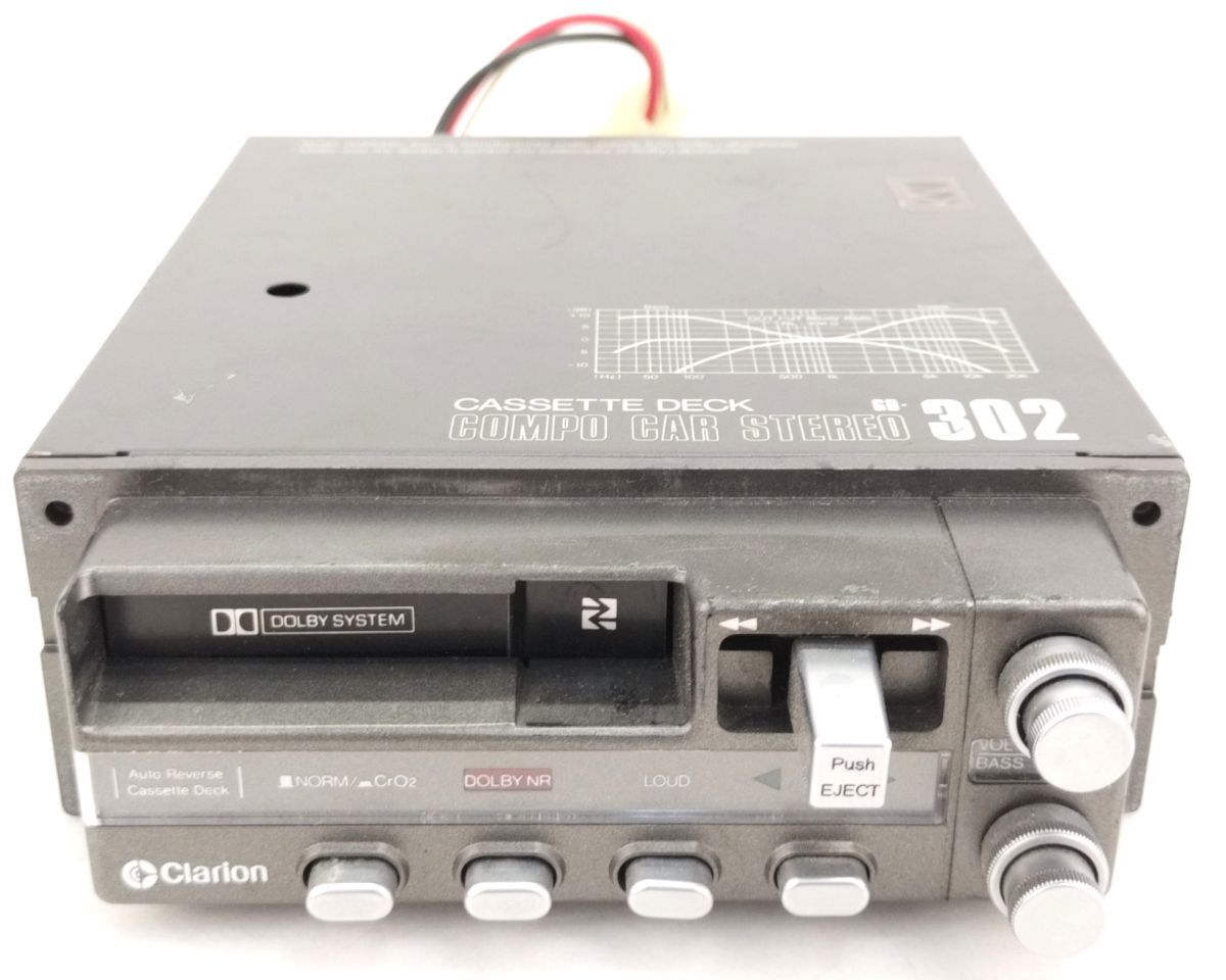 【やや傷や汚れあり】6 クラリオン GD 302A カセット デッキ コンポ カーステレオ COMPO CAR STEREO Clarion ...