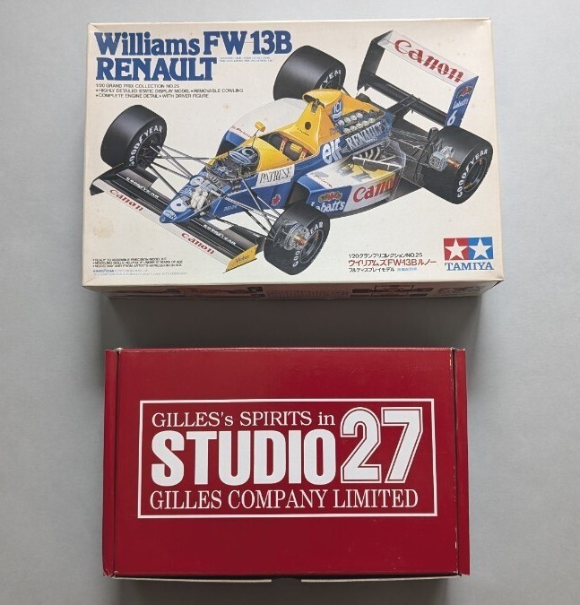 【やや傷や汚れあり】STUDIO27 1/20 ウィリアムズFW12 トランスキット ＋ おまけ1/20 TAMIYA ウィリアムズFW13B ...
