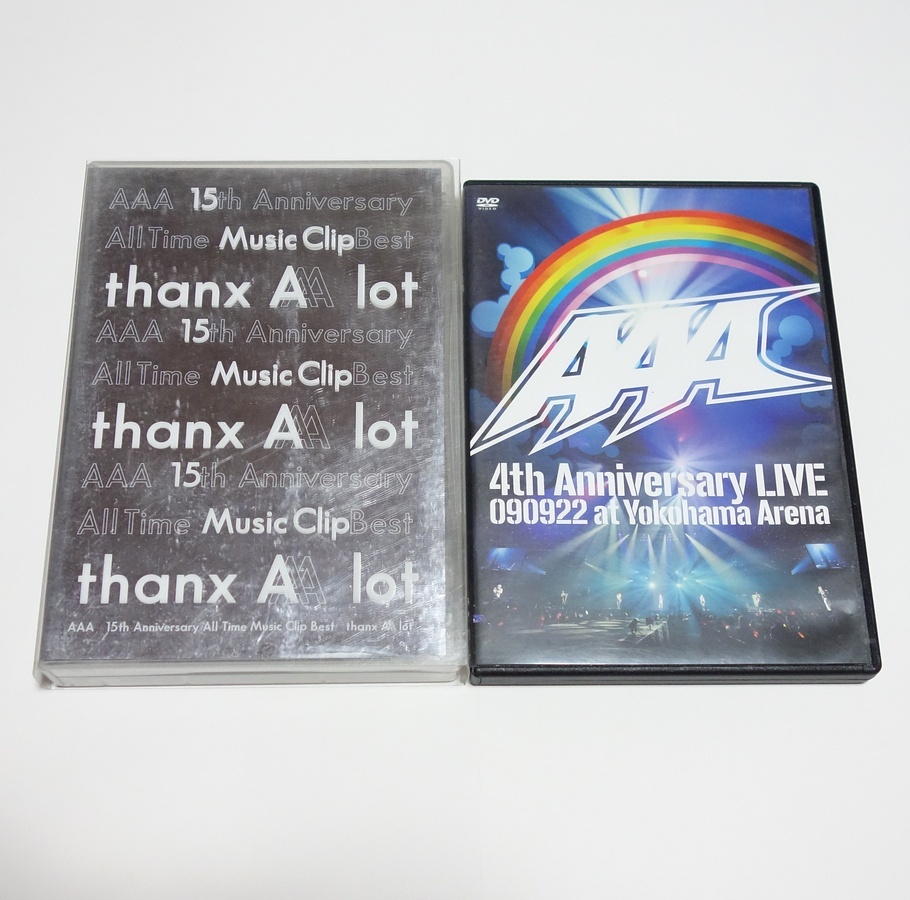 【傷や汚れあり】即決 AAA 15th Anniversary All Time Music Clip Best -thanx AAA lot DVD 3枚組 4th Anniversary ...