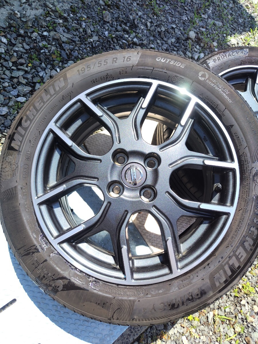 【やや傷や汚れあり】日産ノート E12 e-POWER NISMO S 純正 16インチ アルミホイール タイヤ195/55R/16 MICHELIN PRIMACYの落札情報詳細 ...