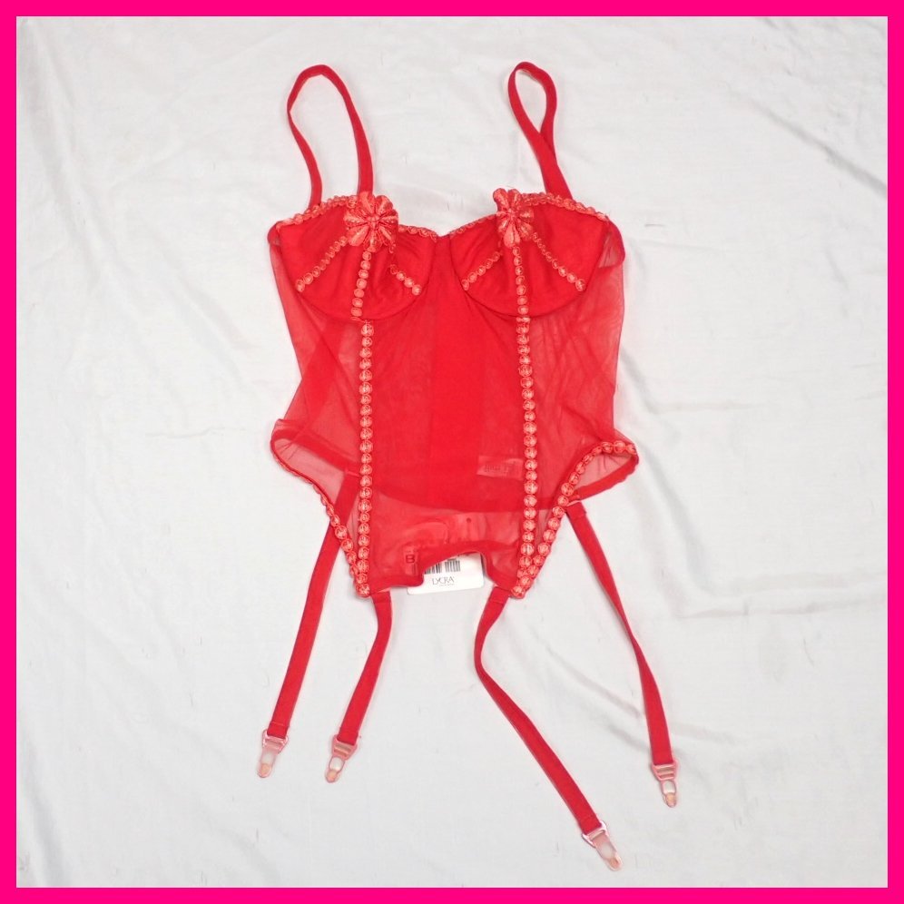 【未使用】★未使用 MALIZIA by La Perla/マリーツィアbyラペルラ ガーターベルト付き ランジェリーコルセット 3/B75～C75相当/レッド&1201700626の落札情報 ...