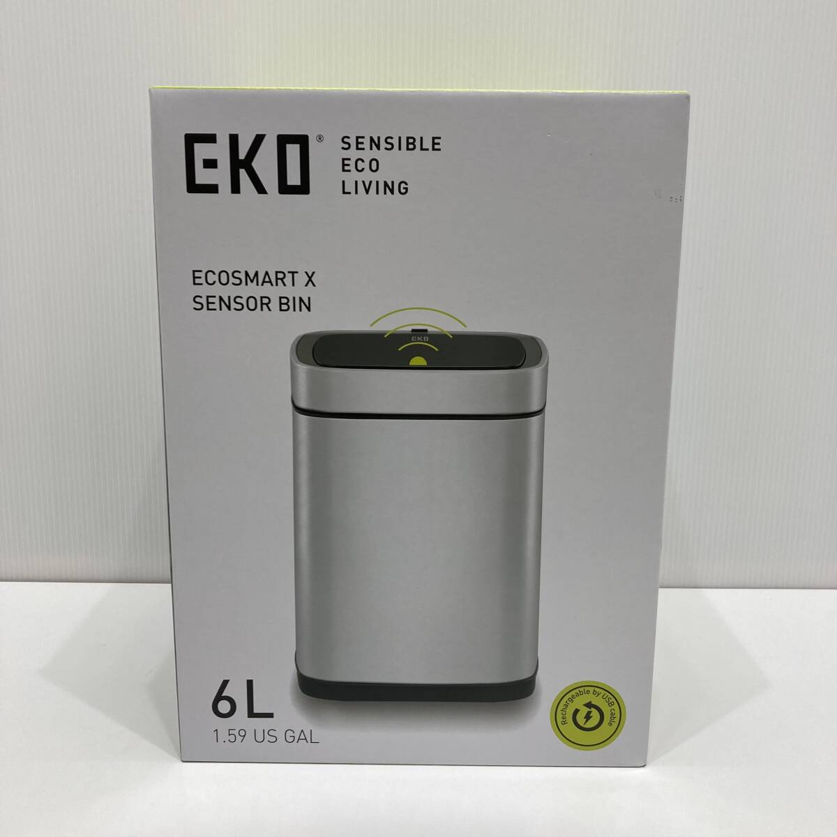 【未使用】【未使用品】EKO イーケーオー ECOSMART X SENSOR BIN 6L エコスマートX 充電式センサービン ゴミ箱 EK9252R 開封済の落札情報詳細 - Yahoo ...
