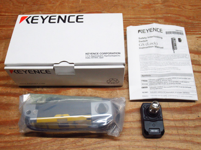 【未使用】未使用品 KEYENCE キーエンス セーフティドアセンサ スプリングロック GS-51PC / 交換用アクチュエータ GS-A21 ...