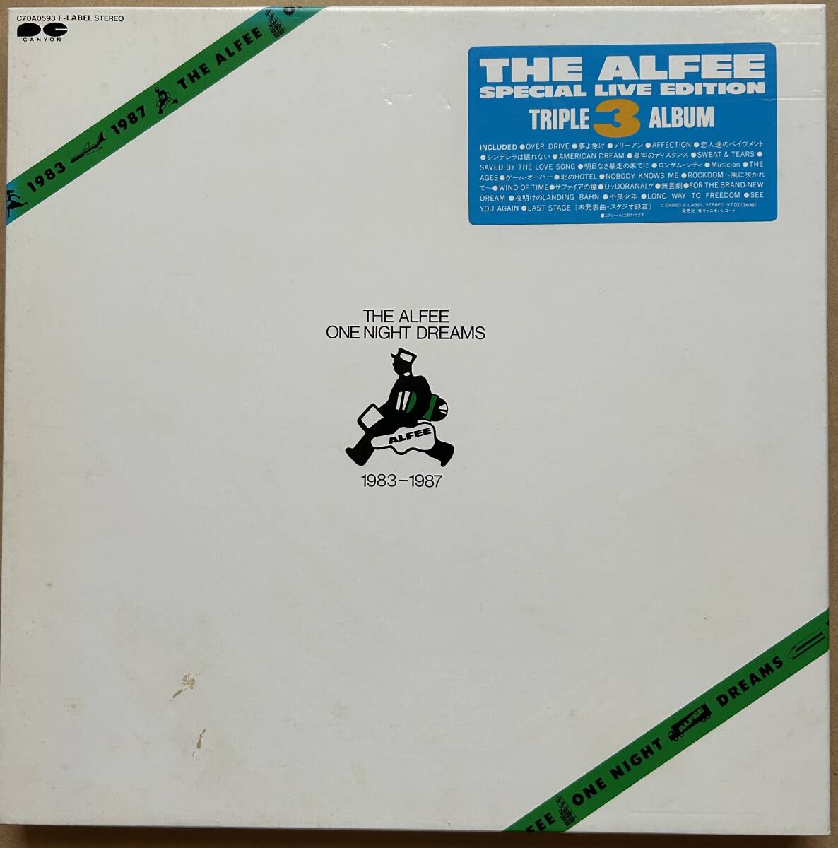 【目立った傷や汚れなし】3枚組 LP BOX THE ALFEE アルフィー / ONE NIGHT DREAMS「1983-1987」SPECIAL LIVE EDITION ...