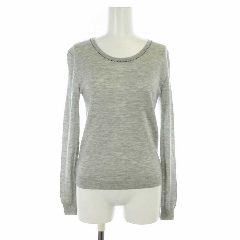 【目立った傷や汚れなし】ランバン LANVIN COLLECTION カットソー ニット カシミヤ 長袖 38 M グレー /RO レディースの落札情報詳細 - Yahoo!オークション落札 ...