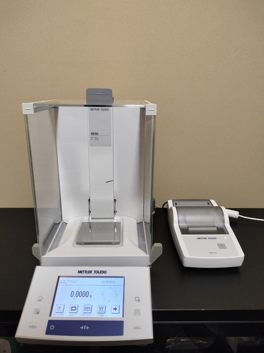 【目立った傷や汚れなし】METTLER TOLEDO メトラー・トレド XS104 分析天びん 電子天秤 はかり ラボ 動作確認済 0.1mg〜120g プリンター付属の落札情報詳細 ...