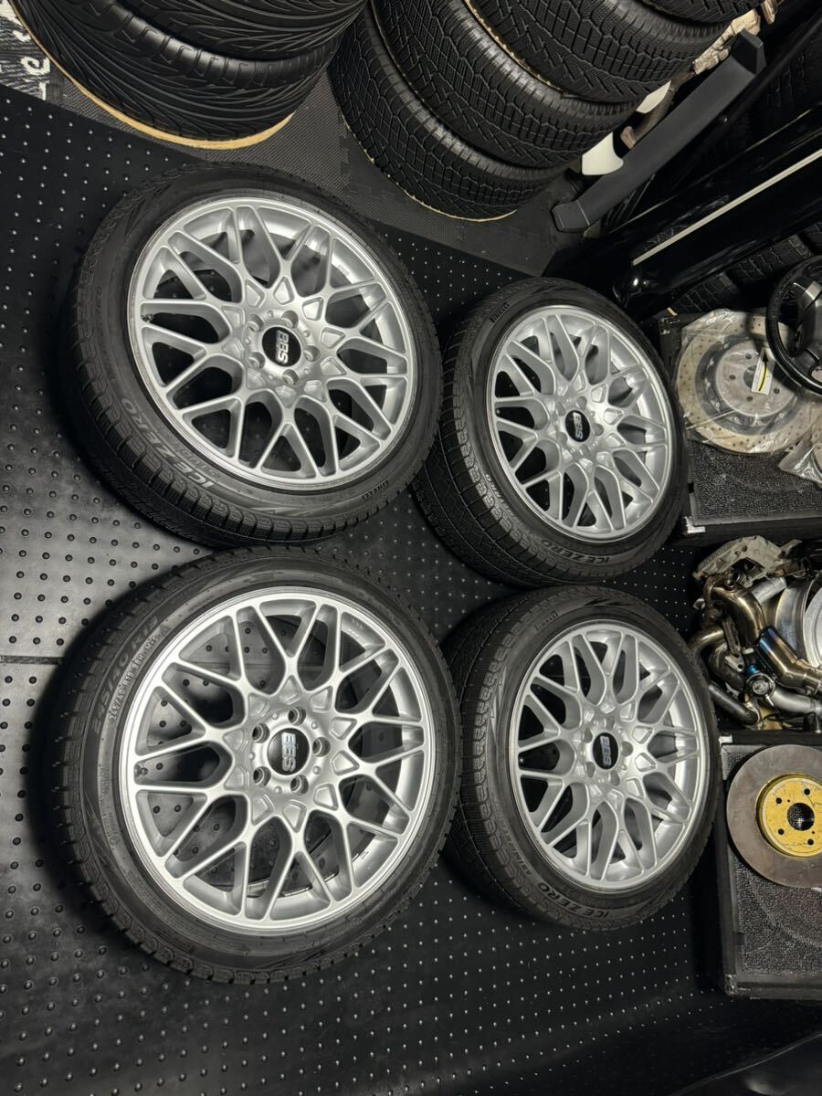 【傷や汚れあり】（2022年製 PIRELLI）BBS RX-R RX300 19インチ 8.5J＋45 PCD112 5穴245/40R19 ...