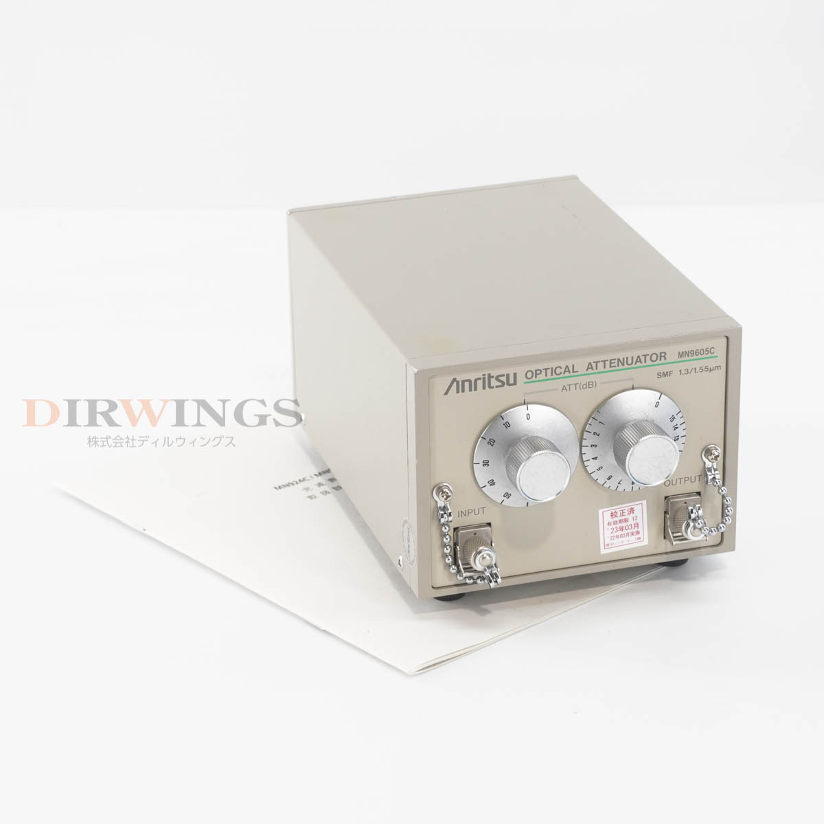 【やや傷や汚れあり】[JB] 保証なし MN9605C Anritsu SMF 1.3/1.55μm アンリツ OPTICAL ATTENUATOR 光減衰器 オプティカルアッテネーター 取扱 ...
