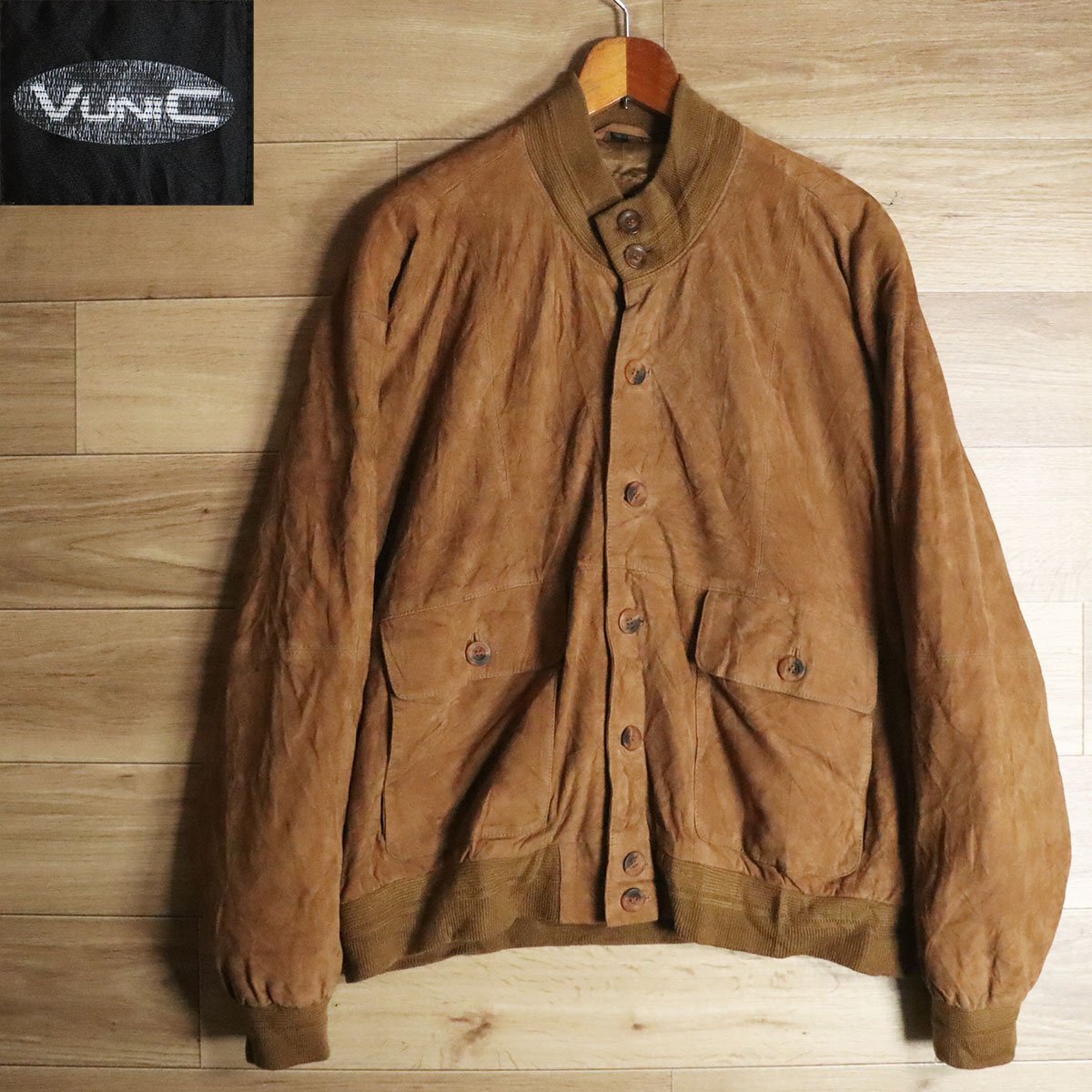 【目立った傷や汚れなし】C2S/Y8.27-4 VUNIC スエード レザージャケット 本革 スウェード ブルゾン A-1タイプ フライトジャケット 革ジャン 皮ジャンの落札情報詳細 ...