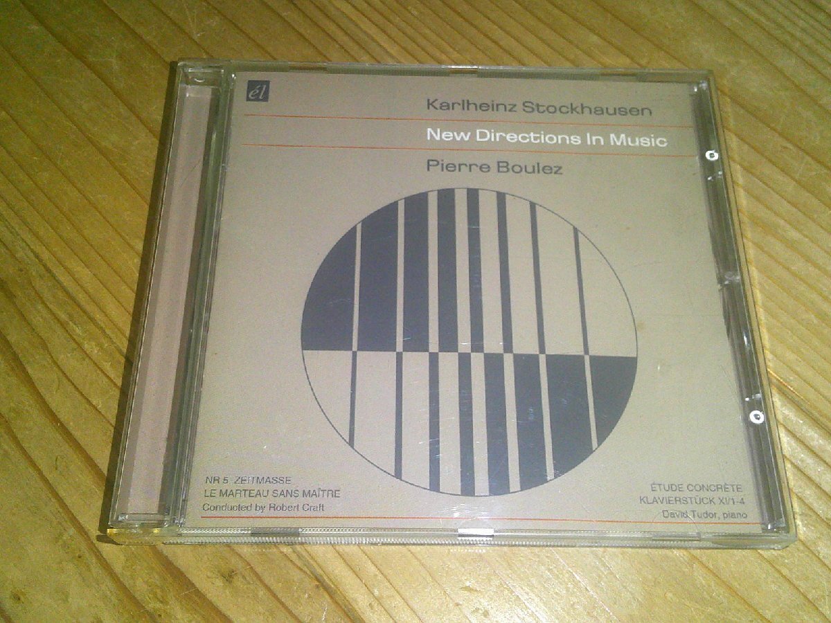 【やや傷や汚れあり】CD：KARLHEINZ STOCKHAUSEN NEW DIRECTIONS IN MUSIC PIERRE ...