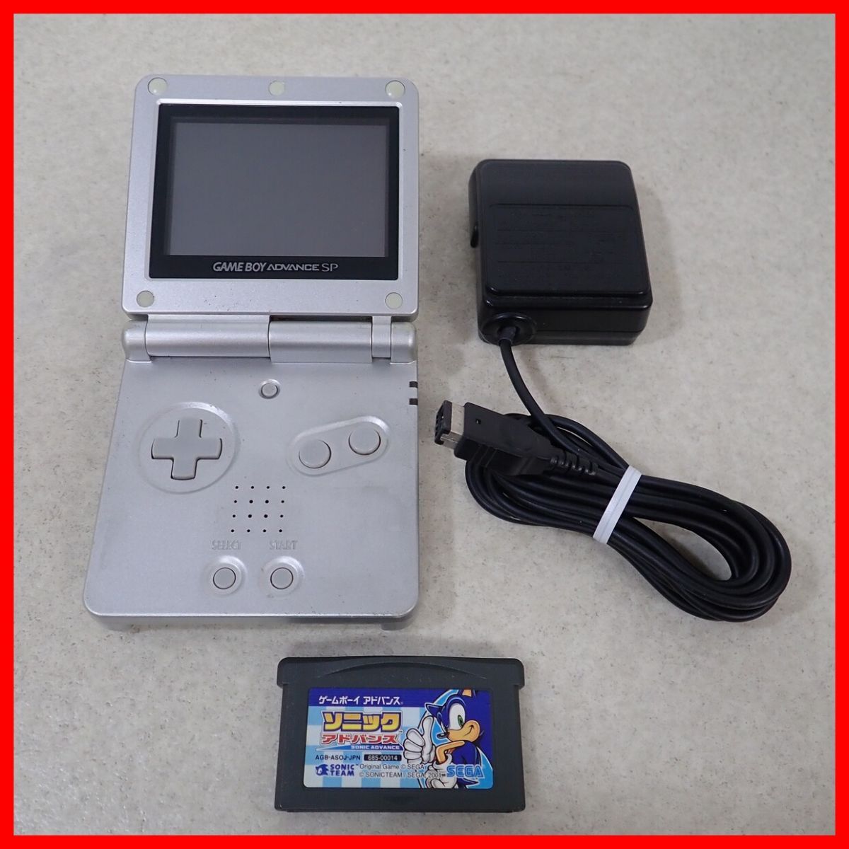【傷や汚れあり】動作品 GBASP ゲームボーイアドバンスSP 本体 AGS-001 プラチナシルバー + ソフト ソニックアドバンス まとめてセット Nintendo 任天堂【10の落札情報 ...