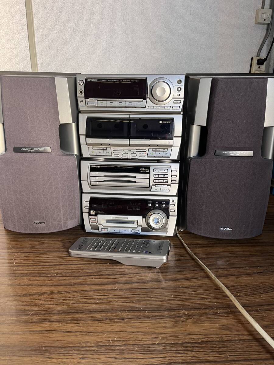 【目立った傷や汚れなし】d979★Victor コンパクト コンポーネント MDシステム MX-MD77 ★の落札情報詳細 - Yahoo!オークション落札価格検索 オークフリー