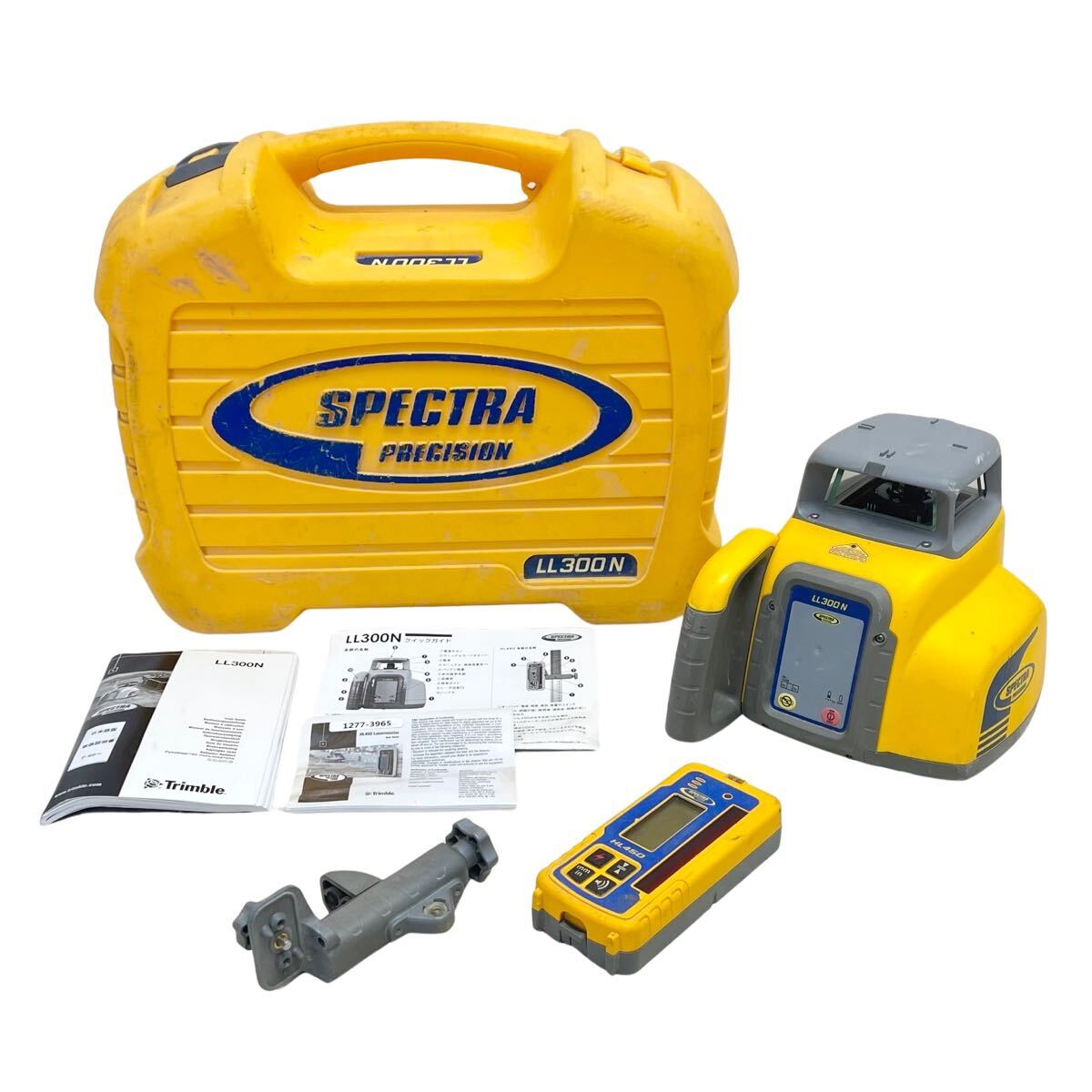 【傷や汚れあり】ニコン スペクトラ 回転レーザーレベル Trimble LL300N 受光器 HL450 セット Nikon SPECTRA ...