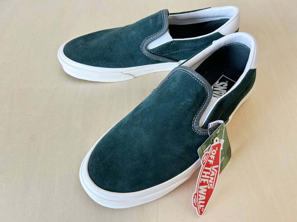 【未使用】26.5cm グリーン バンズ スリッポン VANS SLIP-ON 59 PIG SUEDE JUNGLE GREEN US8.5/26.5cm VN0A38GU94Tの落札情報 ...