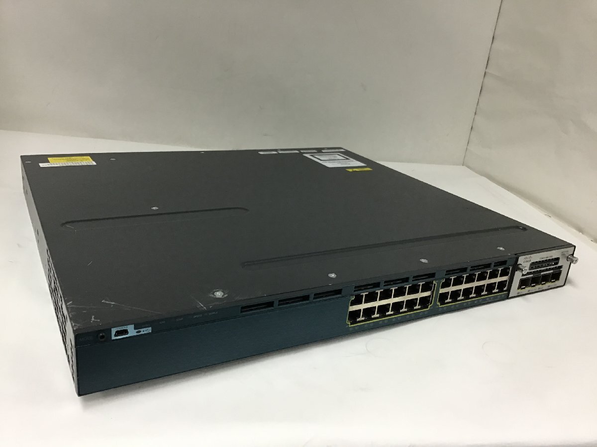 【傷や汚れあり】初期化済み CISCO/シスコ Catalyst 3560-X Series WS-C3560X-24T-S 搭載OS ...