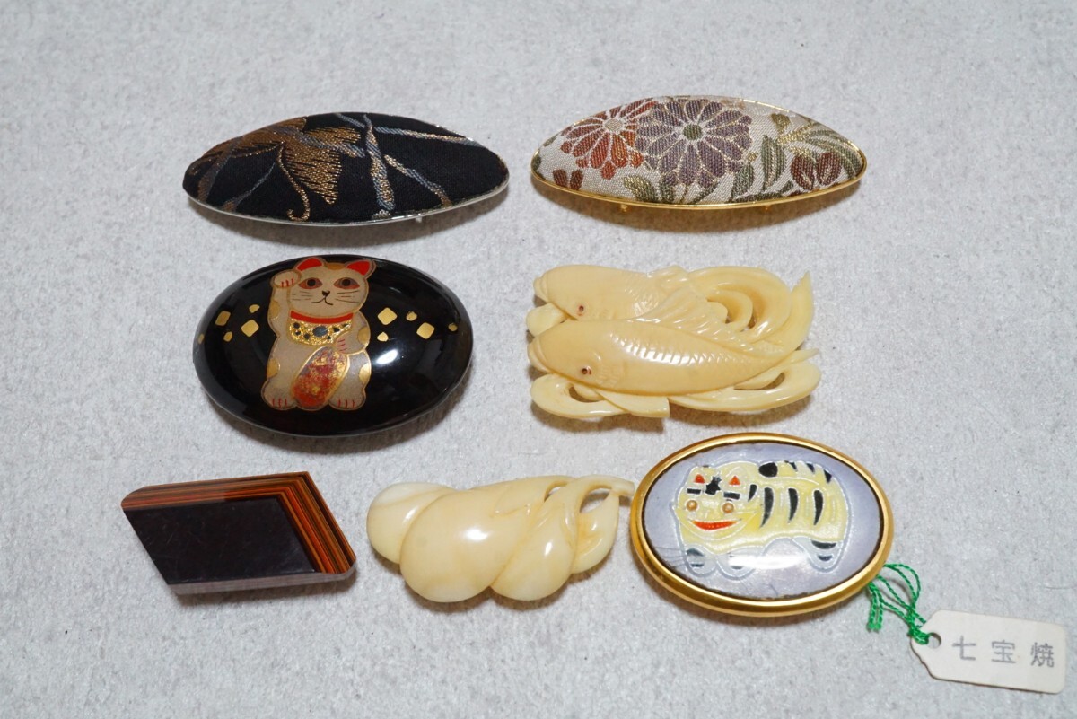 【やや傷や汚れあり】B128 七宝焼 陶器 焼き物など 和装小物 帯留め ヴィンテージ アクセサリー 昭和レトロ 大量 セット まとめて おまとめ まとめ売り 着物の落札情報詳細 ...