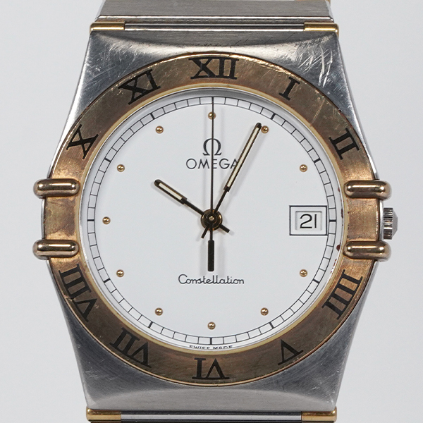 【やや傷や汚れあり】腕時計 OMEGA オメガ Constellation コンステレーション 396.1070 396.1080 cal.1441 クオーツ コンビ デイト メンズ 不動の ...