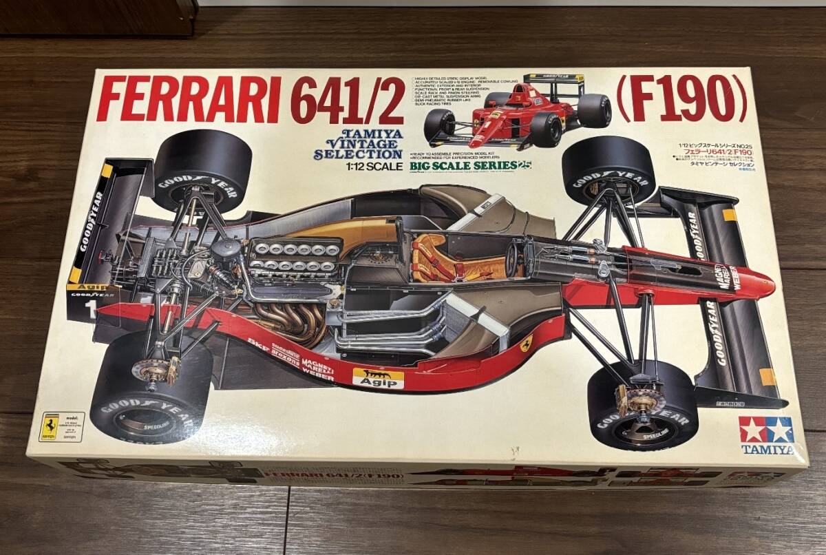 【未使用に近い】未組立 フェラーリ 641/2 (F190) 1/12 タミヤ ビッグスケールシリーズ セレクション FERRARI 641/ ...