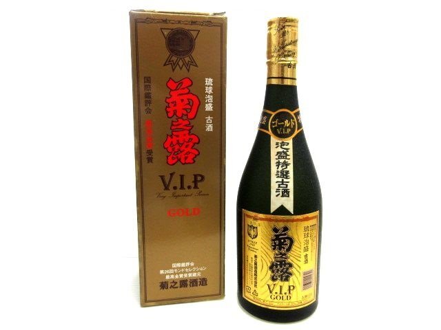 【未使用】♪未開栓品 VIP GOLD ゴールド 菊之露 純米製 泡盛特選古酒 琉球泡盛 720ml 30% 外箱付き♪の落札情報詳細 - Yahoo!オークション落札価格検索 オークフリー