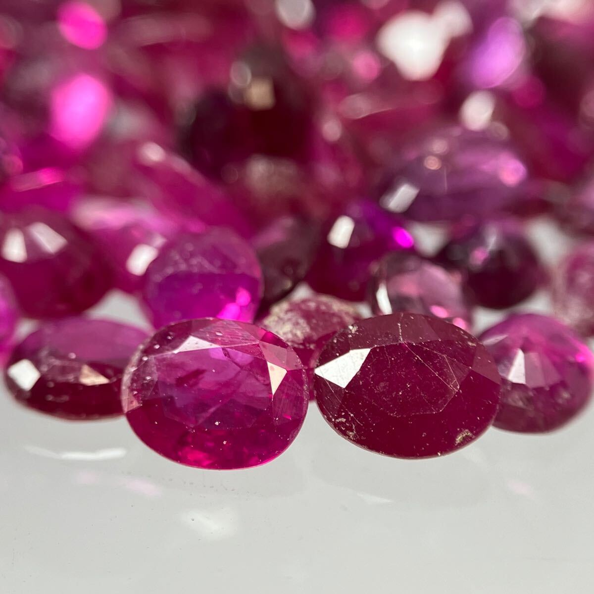 【やや傷や汚れあり】1円〜!![天然ルビーおまとめ50ct]d 約10g ルース 裸石 宝石 ジュエリー jewelry ruby corundum コランダム 紅玉 w3 マ7の落札情報詳細 ...