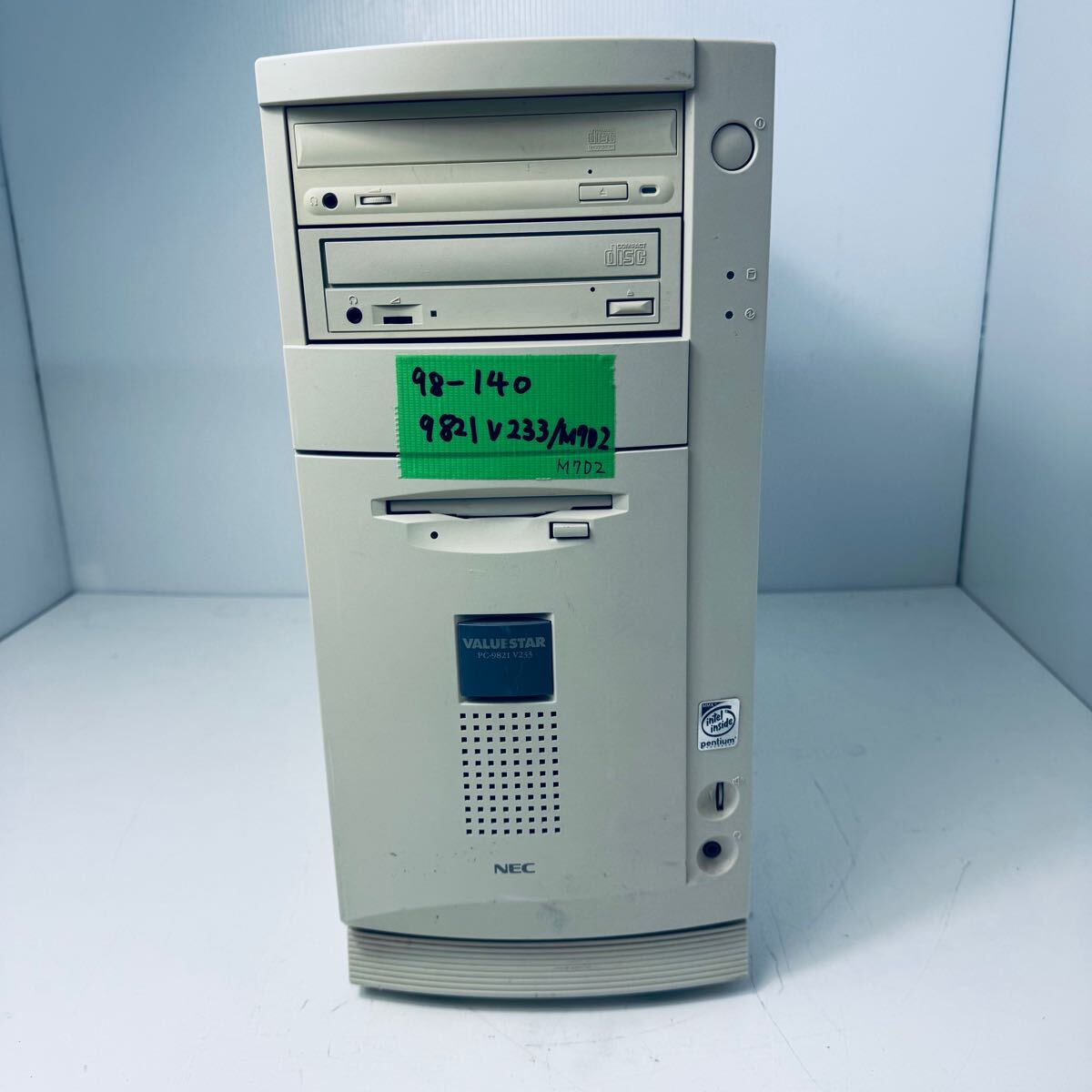 【傷や汚れあり】98-140 NEC VALUESTAR PC-9821V233/M7D2 Pentium with MMX 233Mhz RAM 640KB + 63488KB HDD欠 ...