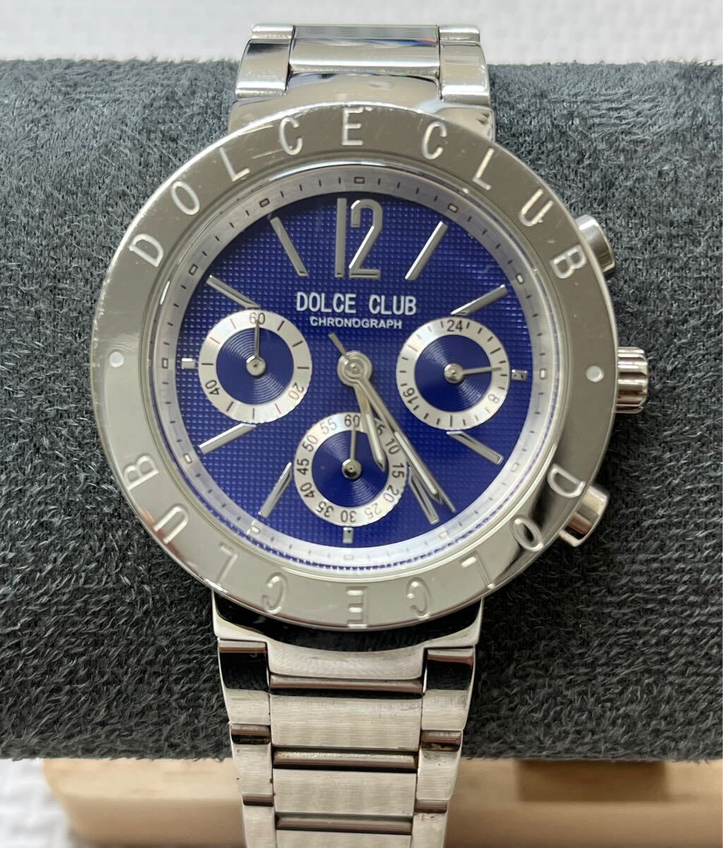 【やや傷や汚れあり】【オシャレ】【送料負担】ドルチェクラブ DOLCECLUB DC-006 腕時計 クロノグラフ 10BAR クォーツ ブルー文字盤の落札情報詳細 - Yahoo ...
